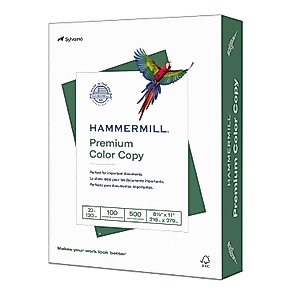 Hammermill Printer Paper, Premium Color 32 Lb Copy Paper, 8.5 x 11-1 Ream (500 Sheets) - 100 Bright, Made in the USA, 102630R