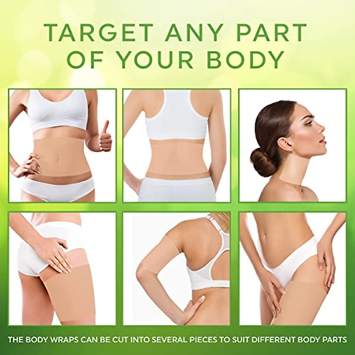 Ultimate Body Applicator Lipo Wrap Works For Body Firming Cellulite Reducing Toning Contouring 4 Wraps