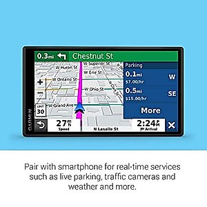 Garmin DriveSmart 55 & Traffic: GPS Navigator with a 5.5” Display, Hands-Free Calling, Included Traffic alerts and Information to enrich Road Trips (Renewed)