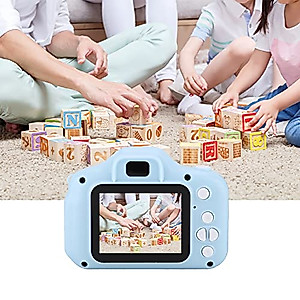 diyeeni Digital Camera, Color Screen Children's Digital for Girls Camera HD 1080P Camera(Pink) X2 Mini Portable 2.0 inch IPS (Blue)