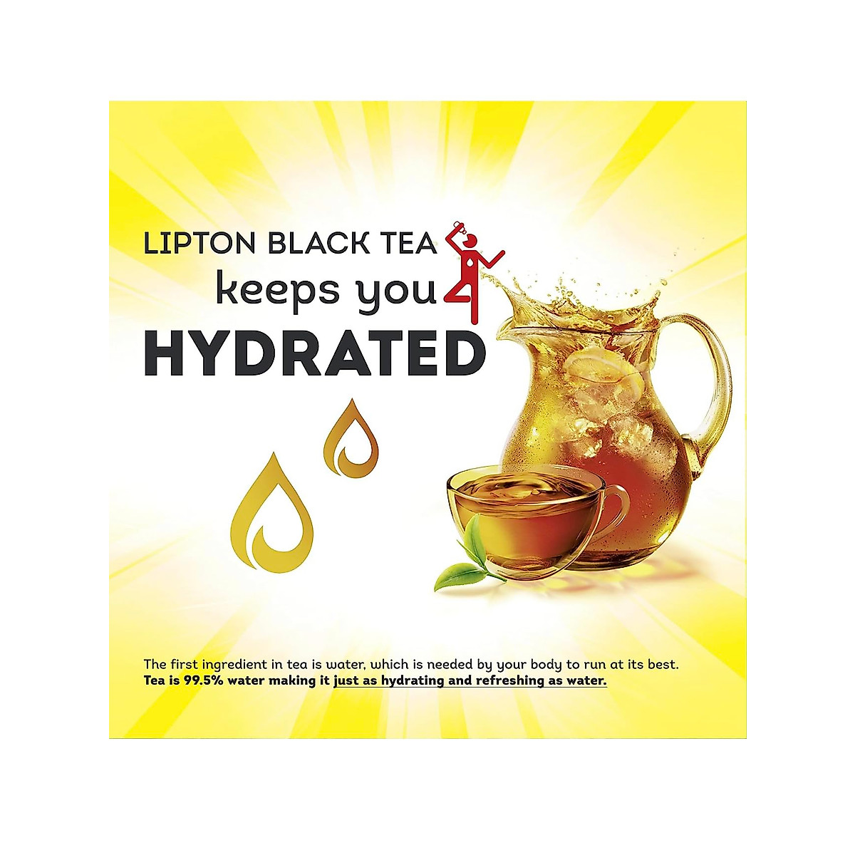 Lipton Tea Bags | Lipton Tea Bags For A Naturally Smooth Taste Black Tea Iced or Hot Tea That Can Help Support a Healthy Heart 100 COUNT tea bags | SameDay Shippers Offers Free Pen and Comes With