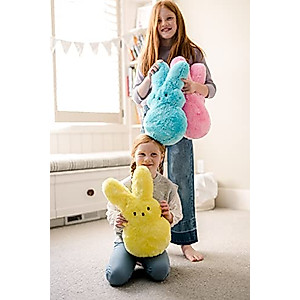 Animal Adventure | Shaggy Bunny Peeps | 15” Collectible Plush | Yellow