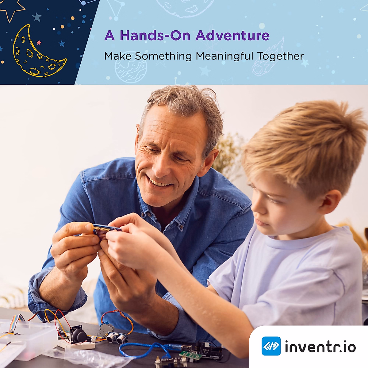 inventr.io | Adventure Kit: 30 Days Lost in Space for Exploratory Skills | Arduino IDE Compatible | Coding Challenge | Kids & Teens Robotics Project | Engineering Set by NASA Researcher