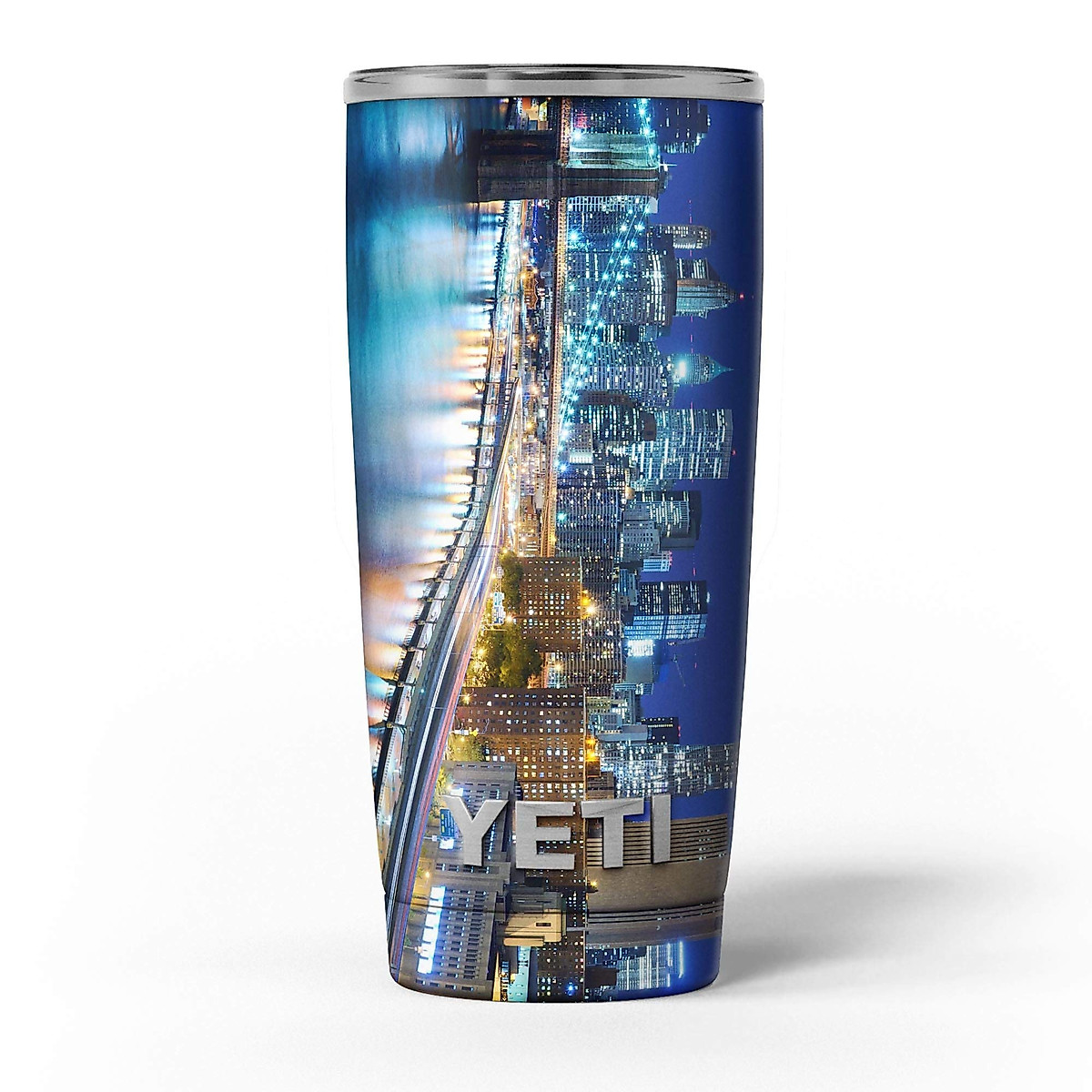 Design Skinz CityLife Blur - Skin Decal Vinyl Wrap Kit Compatible with The Yeti Rambler Cooler Tumbler Cups