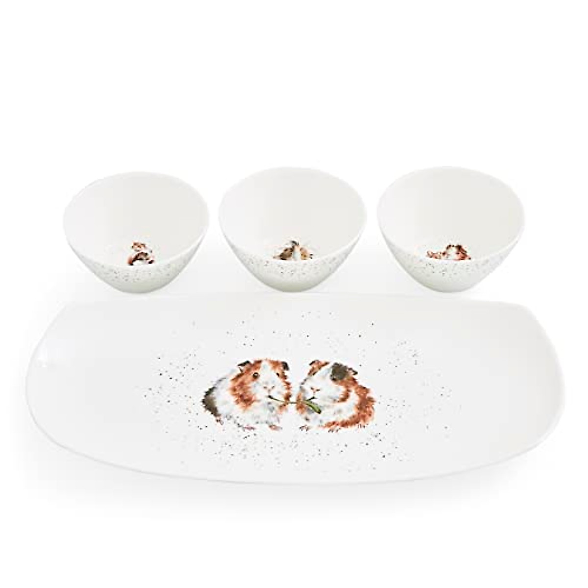 Wrendale Designs - 'Lettuce Be Friends' 3 Dishes and Tray Set