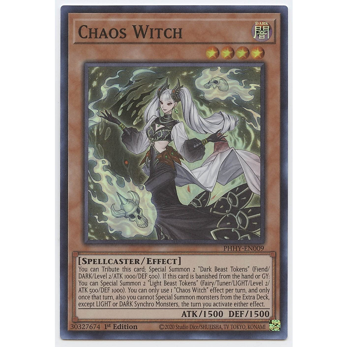 Chaos Witch - PHHY-EN009 - Super Rare - 1st Edition