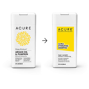 ACURE Ultra Hydrating Shampoo | 100% Vegan | Performance Driven Hair Care | Argan & Pumpkin - Ultra Hydrating Moisture & Omega Fatty Acids | 12 Fl oz