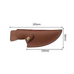 Hemoton Leather Knives Sheath Kitchen Boning Knives Sleeves Protectors with Belt Loop Outdoor Camping Knives Cover Durable Blads Cutters Guard Case