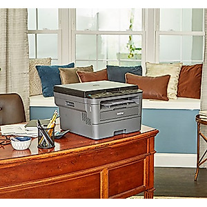 Brother Monochrome Laser HLl2390DW, Wireless Networking, Duplex Printing, Refresh Subscription and Amazon Dash Replenishment Ready