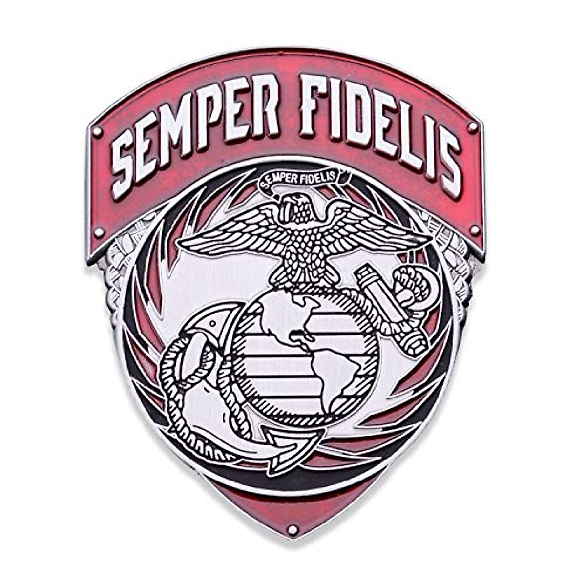 USMC Teufel Hunden Challenge Coin - US Marine Corps Military Coins - Designed by Marine Corps Veterans - Officially Licensed