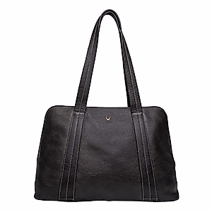 HIDESIGN Cerys Leather Multi-Compartment Tote, Black