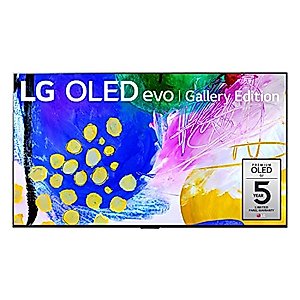 LG G2 Series 65-Inch Class OLED evo Gallery Edition Smart TV OLED65G2PUA, 2022 - AI-Powered 4K TV, Alexa Built-in