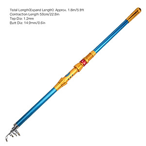 Fishing Rod, Telescopic Glass Fiber Fishing Rod, for Fishing Lover Lake Fishing Fishing Sea Fishing
