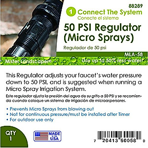 Mister Landscaper 50 PSI Regulator for Micro Spray Irrigaiton Systems