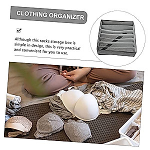 COLLBATH Fabric Sock Box Clothes Drawers Storage Totes for Clothes Hanging Drawers for Closet Drawer Organizer Clothes Drawer Underwear Organizer Panty Organizers Sock Container Sock Case