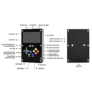 waveshare GamePi43 Portable Video Game Console Compatible with Raspberry Pi B+/2B/3B/3B+ 4.3inch IPS Display 800×480 Pixels Raspberry Pi 3B+ Included