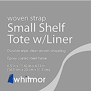 Whitmor Woven Strap Small Tote w/ Liner