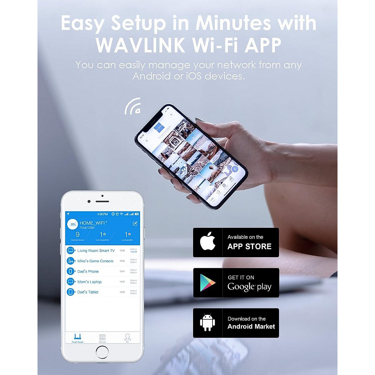 Whole Home WiFi System-WAVLINK AC1200 Dual-Band Mesh WiFi System,Up to 4000 Sq.ft. Coverage,Replaces WiFi Router & Extender, Touchlink, Parental Control, Full Gigabit, Wave 2, MU-MIMO, 3-Pack…