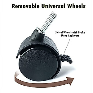 YISONHO Clothes Rack, Garment Rack with Removable Wheels Two-Tier Shelf Clothes Organizer Hanging Handy Storage (Pink)