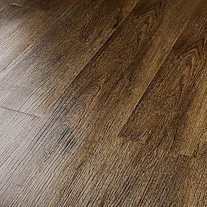 Livelynine Wood Vinyl Flooring 6-Planks 6x36 Brown Laminate Flooring Sheet Peel and Stick Waterproof Floor Tile Bathroom Tile Stickers Renter Friendly Floor Tiles Sticky Bathroom Tiles Kitchen Floor
