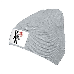 Knit Hat Beanie Cap Casual Skull Caps Hip-Hop Hats Multifunctional Headwear Unisex Gray