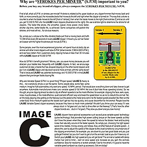 Laube Lazor 2-speed corded yellow clipper kit with lights