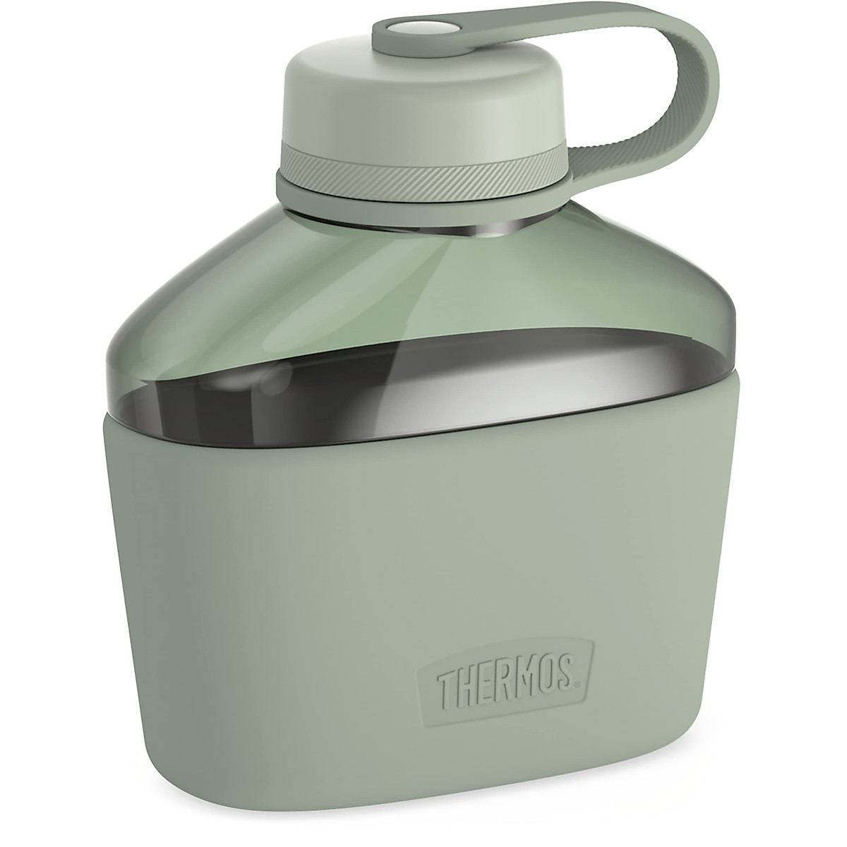 ALTA SERIES BY THERMOS Plastic Canteen Bottle 32 Ounce, Matcha Green