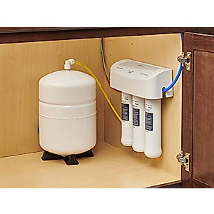 Whirlpool WHEERF Replacement Water Filter Cartridges White, 9.8 x 2.5 x 2.5 inches & EcoPure ECOROM Reverse Osmosis Under Sink Replacement Water Membrane | NSF Certified,White