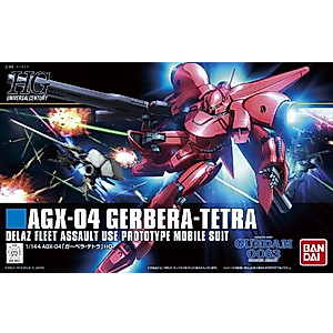 Bandai Hobby HGUC #159 Gerbera Tetra Action Figure Model Kit, 1/144 Scale