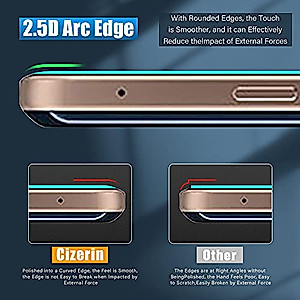 Cizerin [2+2 Pack] Tempered Glass Screen Protector for LG V60 ThinQ /5G / 5G UW - and Camera Lens Protector - Anti-fingerprint - Shatter Proof - (Not for The Dual Screen)