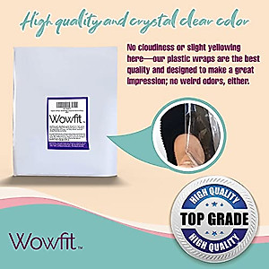 Wowfit Cello Bags,10 CT 18x30 inches Clear Cellophane Bags Perfect for Gift Baskets, Presents, Weddings, Bridal/Baby Showers and More (Flat, No Gusset, 18x30 inches, Not include Ribbon)