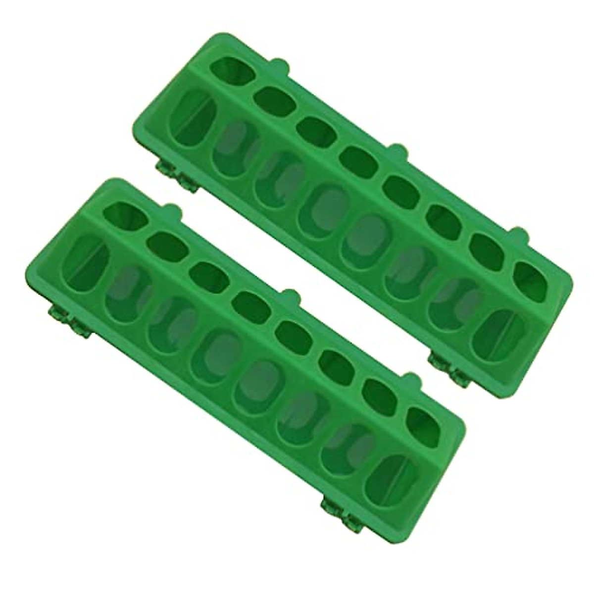 Tofficu Chicken Feeder Tray Pigeon Feeder Pigeon Feeder 2pcs Birds Feeding Troughs Feeding Food Groove Bowls Pigeon Food Containers Poultry Feeder Chicken Feeder Trough Chicken Food Dispenser