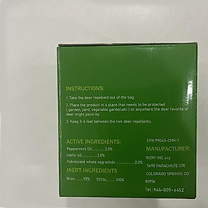 24 Pack Powerful Deer Repellent Balls, Natural Deer Deterrent and Rabbit Repellent Outdoor Keep Rabbits and Deer Away from Eating Plants, Lawns, Vegetables, Trees, Human & Pet Safe Deer Repellant