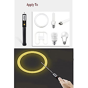 Portable Handheld Neon Tube Tester Colour Discriminator Lamp Fluorescent Light Bulb Tester Energy Saving Lamps Detector Electrician Tools