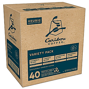 Keurig Caribou Coffee Favorites Variety Pack, Single-Serve Coffee K-Cup Pods Sampler, 40 Count