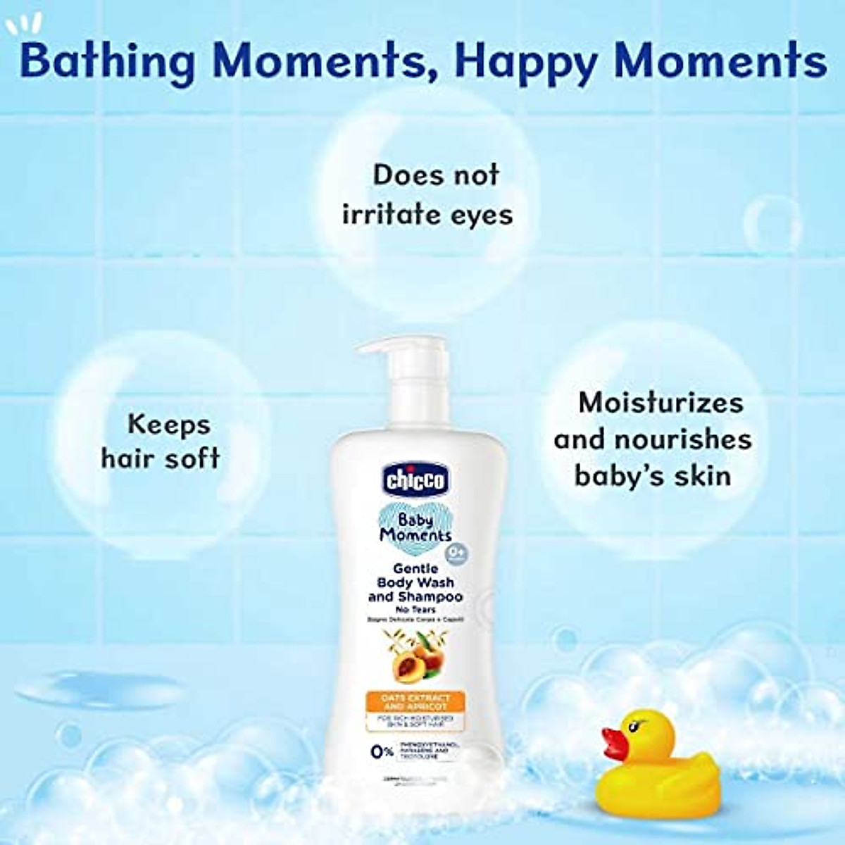 Chicco Baby Moments Gentle Body Wash and Shampoo (16.9 Fl Oz)