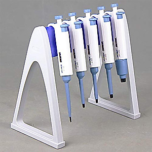 LINKTOR Lab Linear Pipettor Stand Rack, Hold Up 6 Micropipettes, Premium Engineering Plastic Polymer, Excellent Chemical Reagent Corrosion Resistance