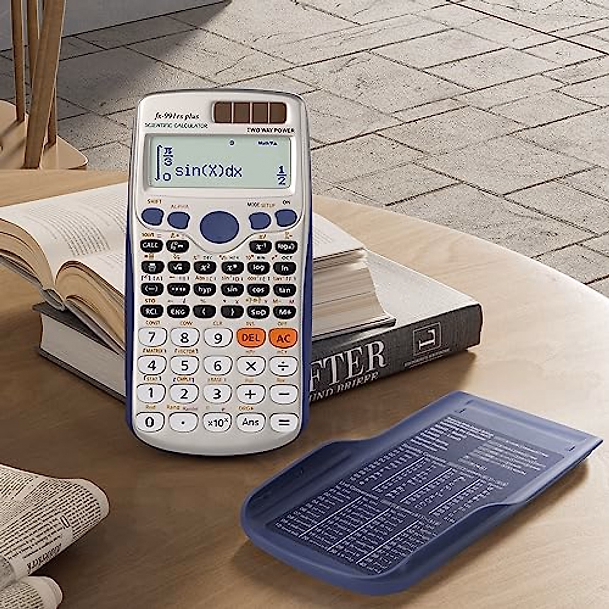 Scientific Calculators, IPepul Math Calculator with 417 Function, Solar Battery Power and 4-Line Display, School Supplies for Middle High College Students Teachers(991ES Plus)