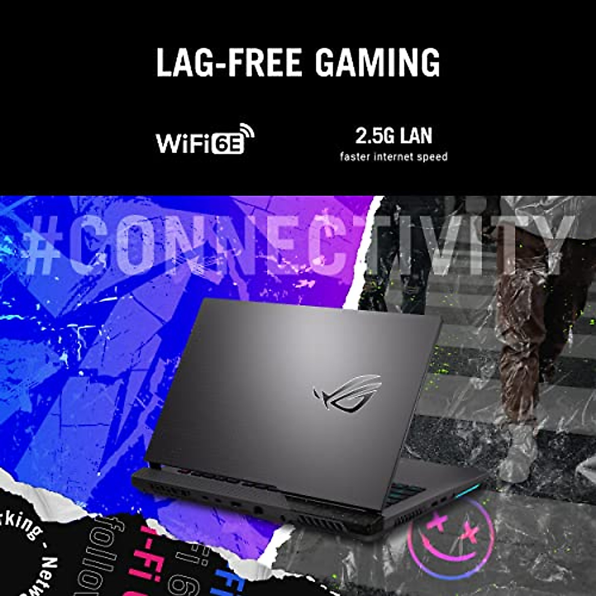 ASUS ROG Strix G15 (2022) Gaming Laptop, 15.6” 300Hz IPS FHD Display, NVIDIA GeForce RTX 3060, AMD Ryzen 7 6800H, 16GB DDR5, 1TB SSD, RGB Keyboard, Windows 11 Home, G513RM-IS74