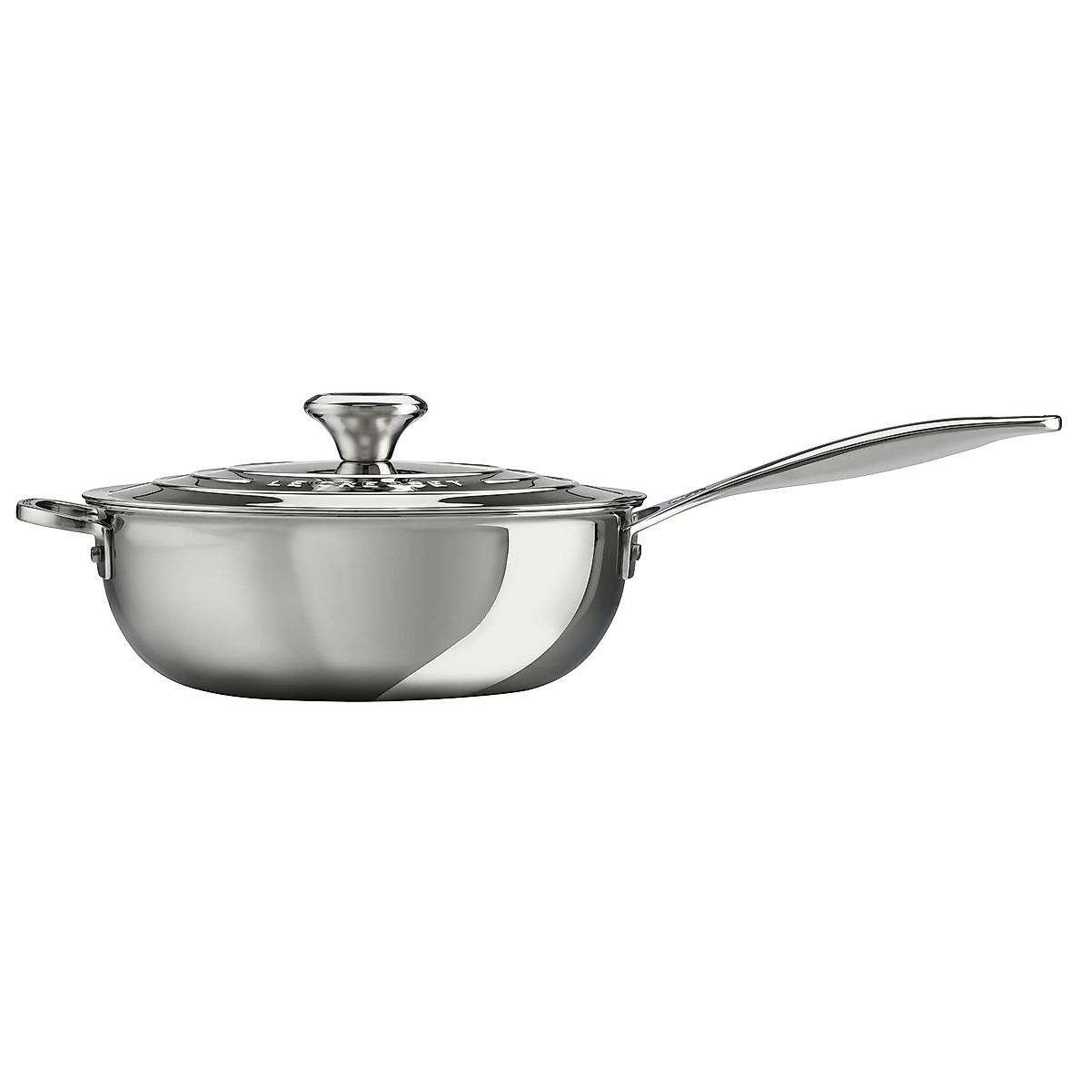Le Creuset Tri-Ply Stainless Steel 3.5 Quart Saucier Pan