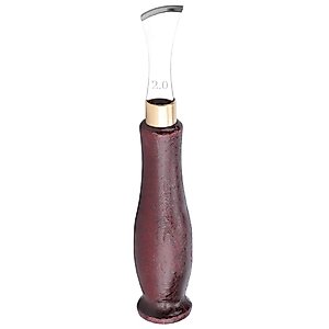 Leather Creaser Creasing Tool Leather Shallow Slot Line Trimmer Leather Crimping Craft Tools Stainless Steel Marking(2mm)