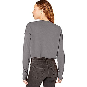 Marky G Apparel Cropped Fleece Crew (B7503) Deep Heather, 2XL
