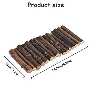 YASYU Hamster Wooden Bridge Bendable,Wooden Bendy Bridge Toys,Wooden Tunnel,Natural Rat Climbing Ladder,Small Animal Cage Accessory for Dwarf Syrian Hamsters Mice Guinea Pig Chinchilla