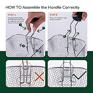 Electric Deep Fryer 3 Liter, Cool-Touch Oil Fryer with Stainless Steel Basket, 1500W Deep Fryer with Adjustable Temperature Knobs M Minca