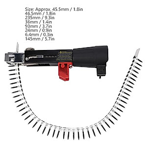Chain Nail Gun Adapter Automatic Electric Drill Screw Tightening Equipment Screw Drill Chain Adapter Attachment for Gypsum Board/Partition Wall/Wood Board/Ceiling 45.5mm-145mm/1.8in-5.7in
