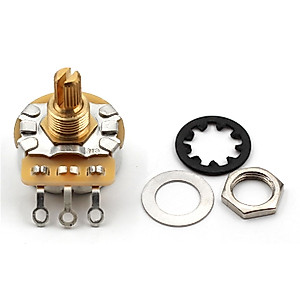 The Art of Tone, CTS 250k Pots for Guitars, Bass, Split Shaft, 450g, Set of 3 (3x), 10% Audio Taper Guitar Potentiometer, 250k Potentiometer replacement for Fender potentiometer