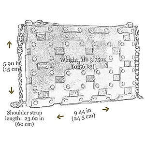 Time Resistance Leather Clutch Purse Women's Wrist Bag Shoulder Bag Handbag Green