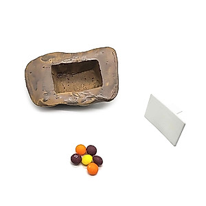 KODASW Outdoor Key Hider Key Holder Faux Rock Key Cash Hide Realistic Rock Design Weatherproof and Rust Resistant Resin