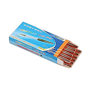 MengRan Rose Gold Pen Diamond Crystal Ballpoint Pens (Pack of 12)(rose gold)