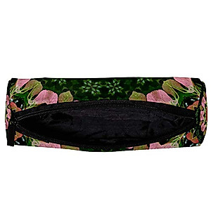 Pink and Green Mandala Flower Pencil Bag Pen Case Stationary Case Pencil Pouch Desk Organizer Makeup Cosmetic Bag for School Office